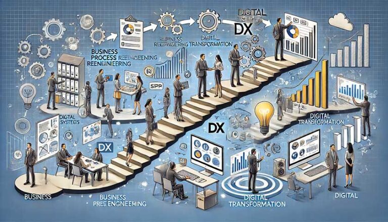 BPRとDXの違いを解説！導入メリットや成功事例を紹介（2024年総まとめ） | はじめてのIT化、DXならアカリンク