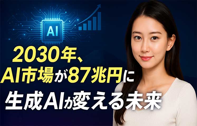 生成AI市場の2030年への急成長予測：世界と日本の市場規模を徹底解説 | はじめてのIT化、DXならアカリンク